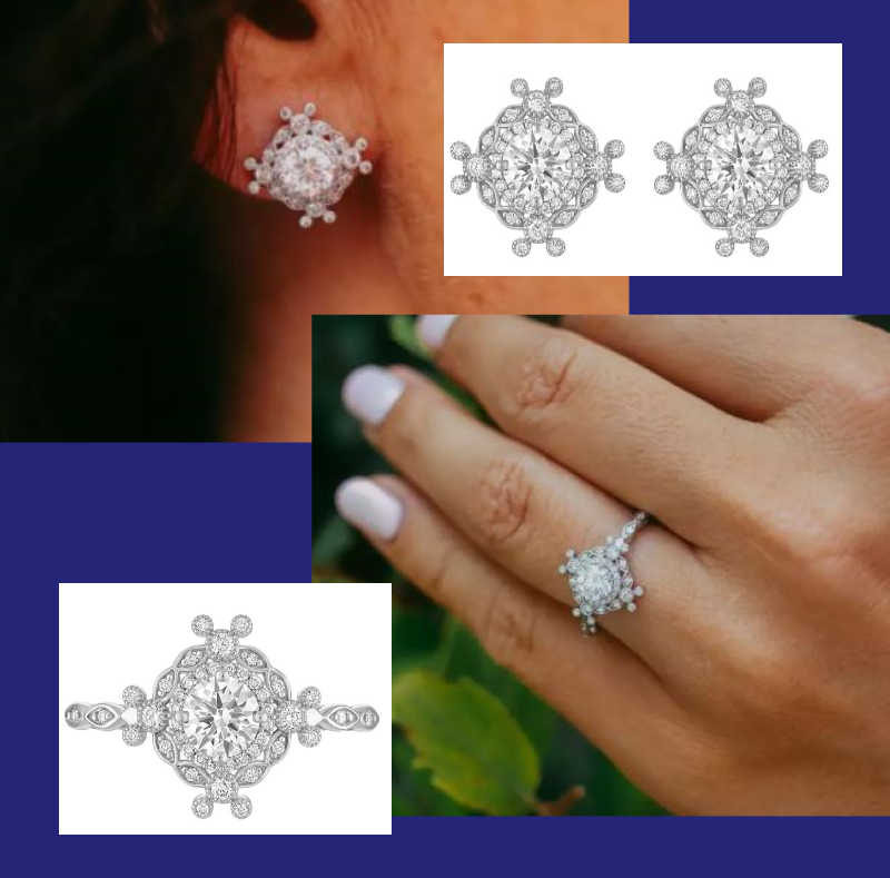 Rebecca Hook's New Diamond Disney Ring and Earrings Are Beautiful and ...