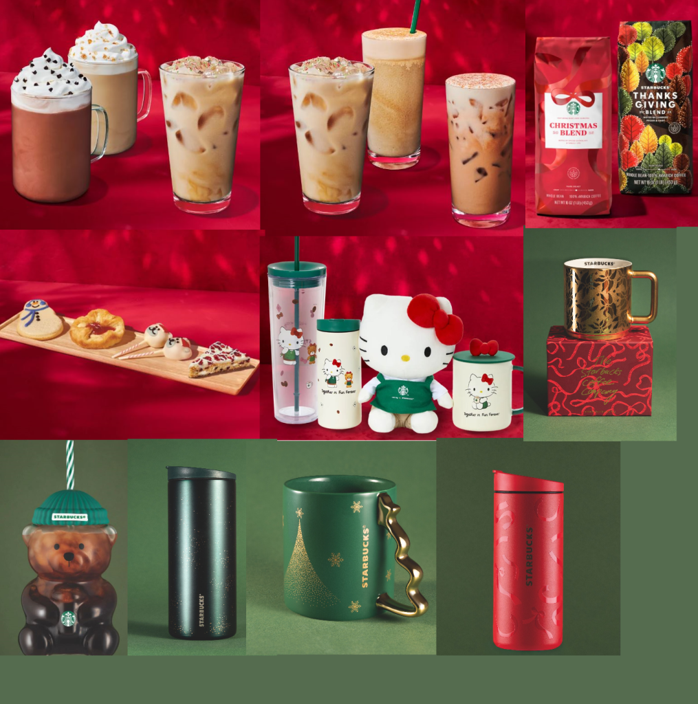 Starbucks Holiday Menu and Hello Kitty Coming on November 6, 2025