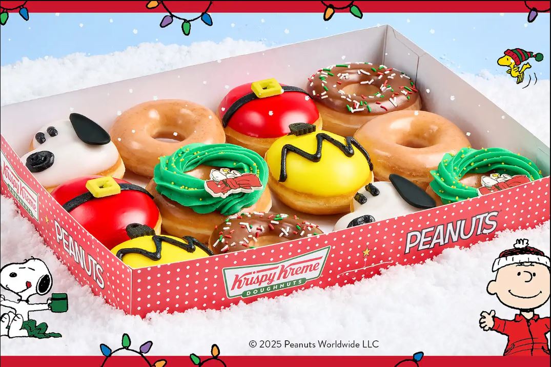 Krispy Kreme To Release Peanuts Holiday Doughnuts!