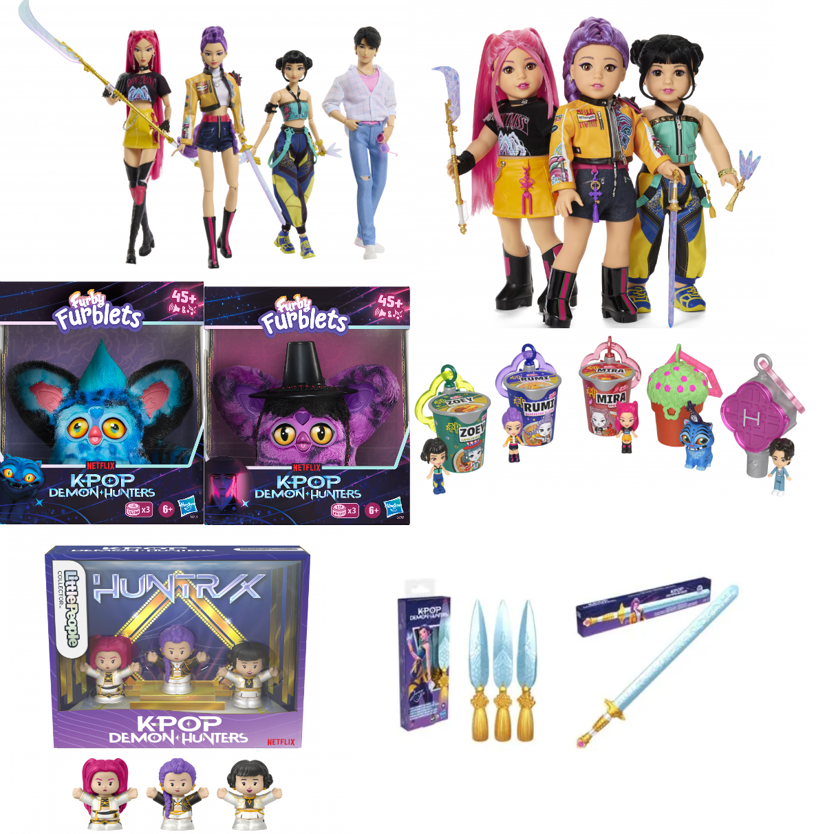 KPop Demon Hunters Doll and Toy Images From Mattel and Hasbro Released